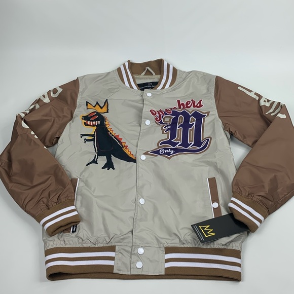 Members Only | Jackets & Coats | Members Only X Jean Michel Basquiat Small Mona Lisa Varsity ...